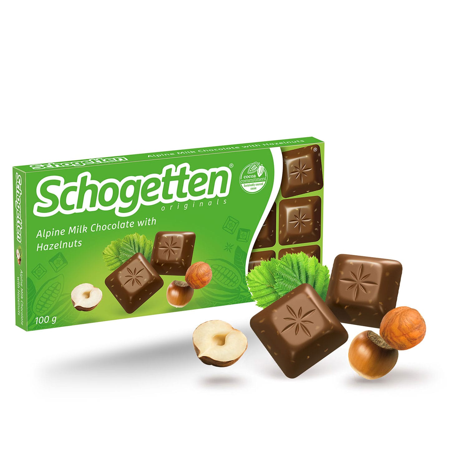 Schogetten Çikolata - Alpine Süt & Fındık 100 Gr - Tam Tedarik